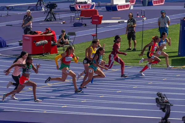 Paris Frankreich 2024 Olympische Spiele Paris 2024 Blick Auf Die — Redaktionelles Stockfoto ...