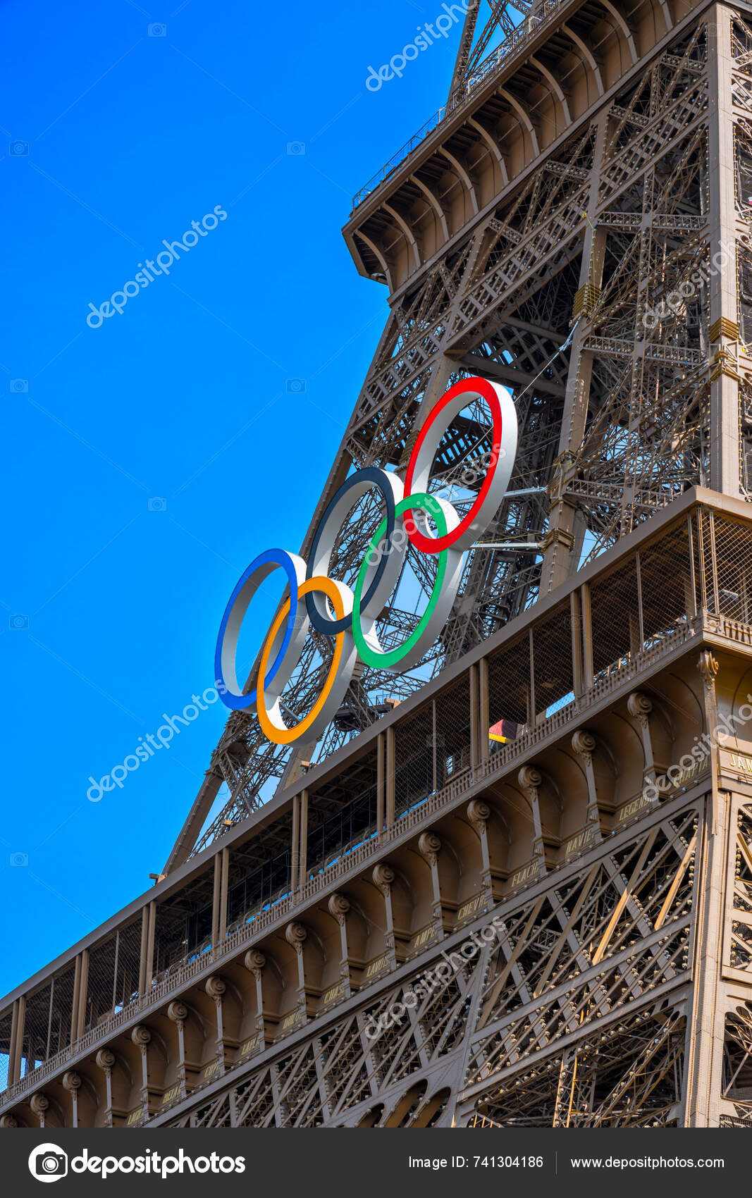 Paris Frankreich 2024 Olympische Spiele Paris 2024 Blick Vom Kai — Redaktionelles Stockfoto ...