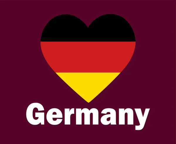 Germany Map Flag Names Symbol Design Europe Football Final Vector Stock ...