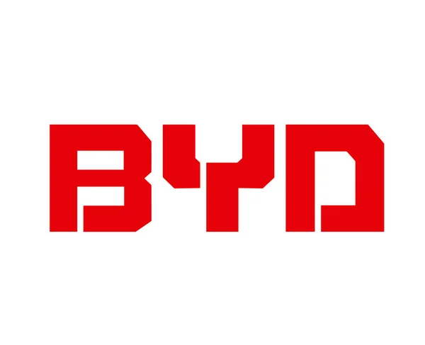 Byd Brand Logo Symbol Name Black Design China Automobile Car Stock ...
