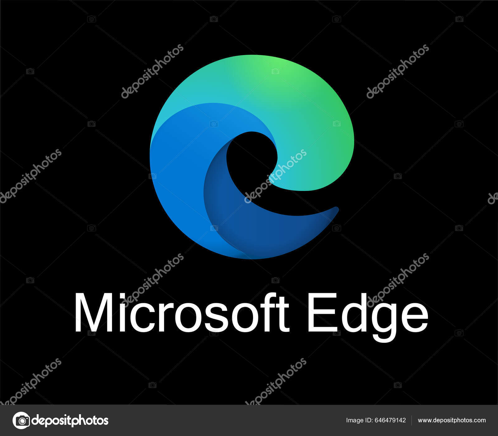 Microsoft Edge Browser Brand Logo Symbol Mit Name Design Software ...
