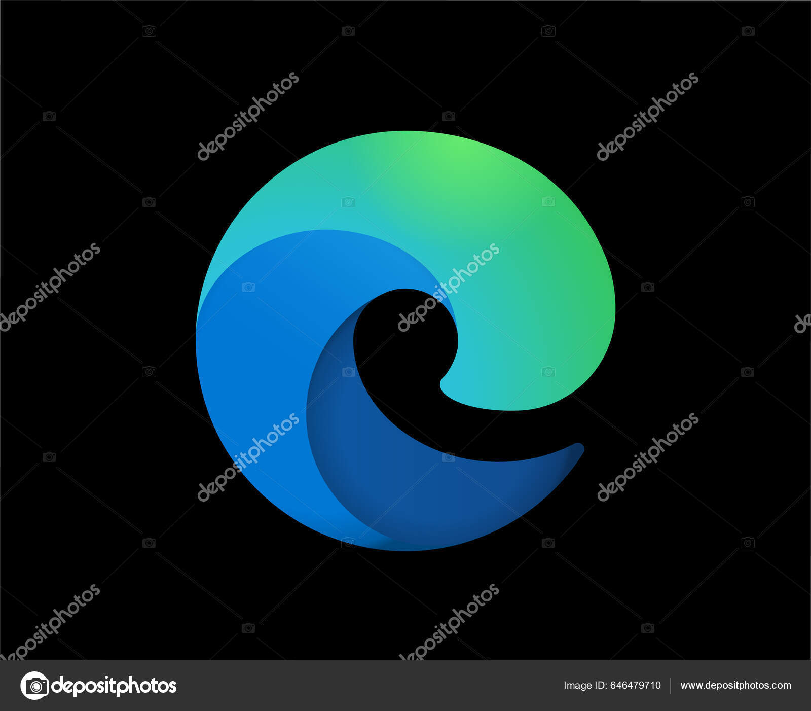 Microsoft Edge Browser Brand Logo Symbol Design Software Vector ...