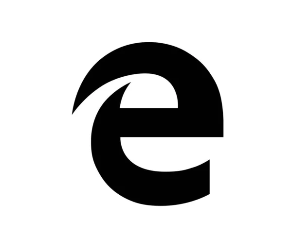 Internet Explorer Browser Brand Logo Symbol Black Design Software ...