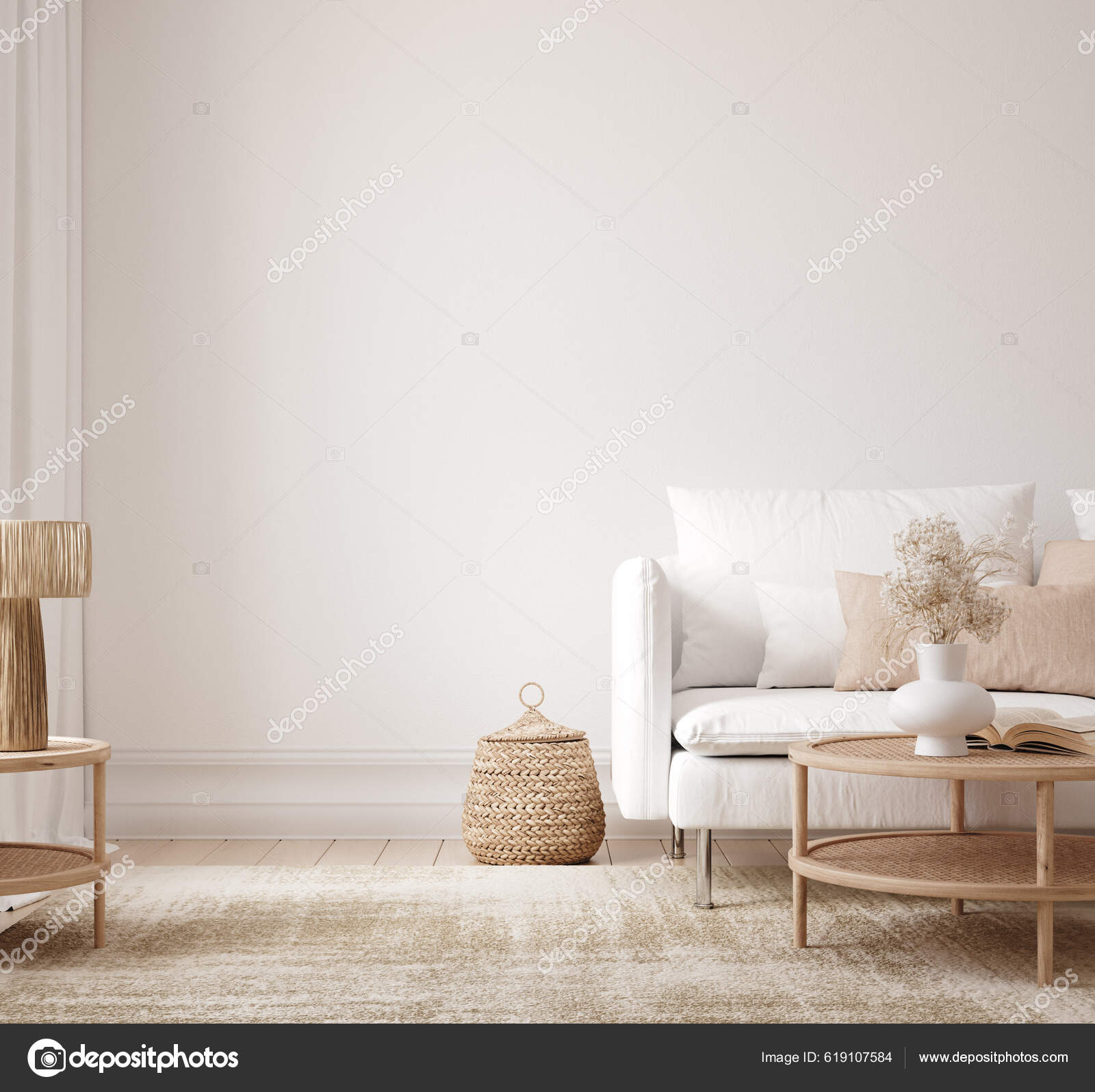 Simple Living Room Background