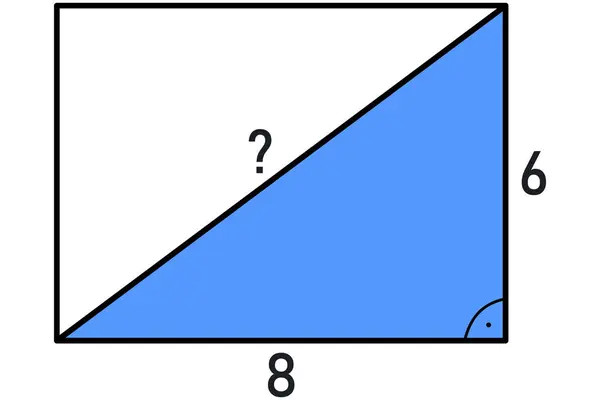 Ejemplo práctico para calcular la diagonal de un rectángulo utilizando ...