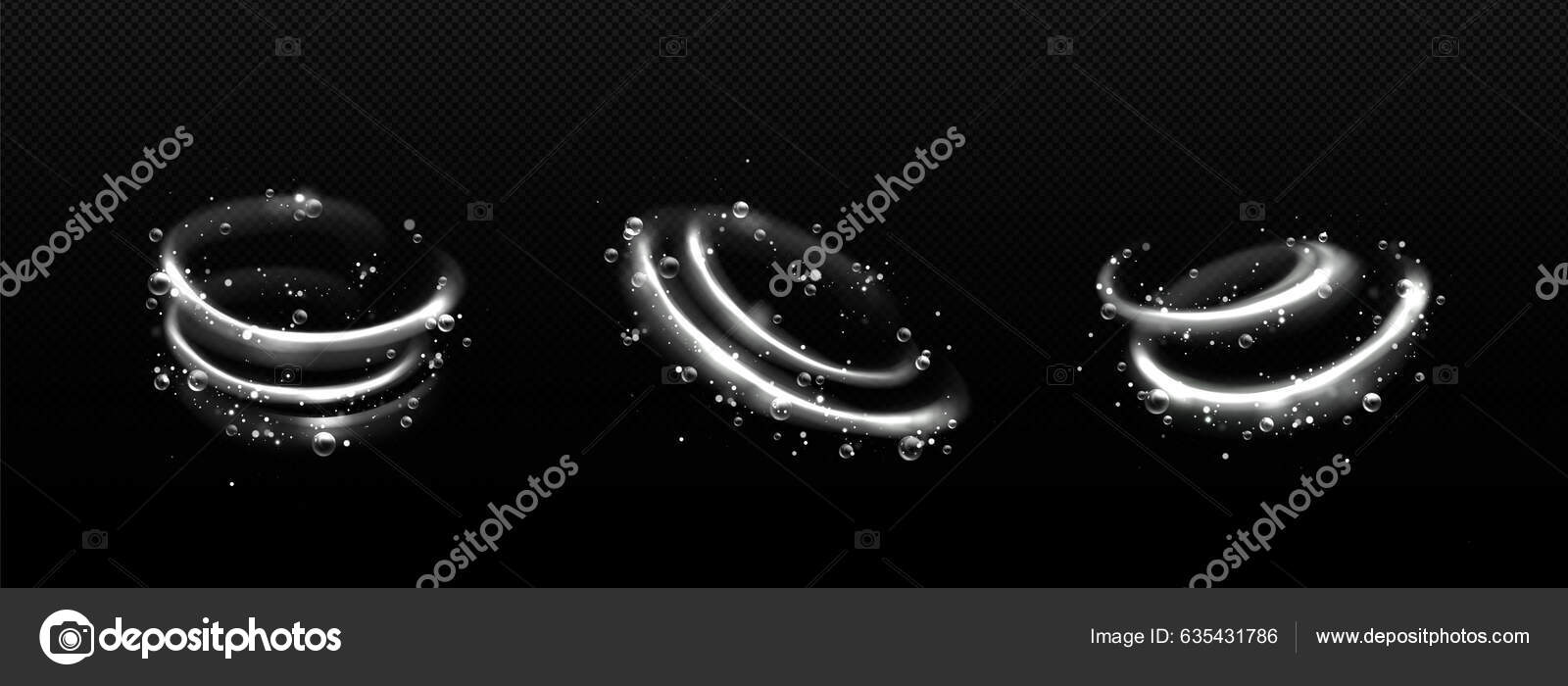 Clean Detergent Wave Soap Swirl Light Effect Bubbles Sparkles Shine ...