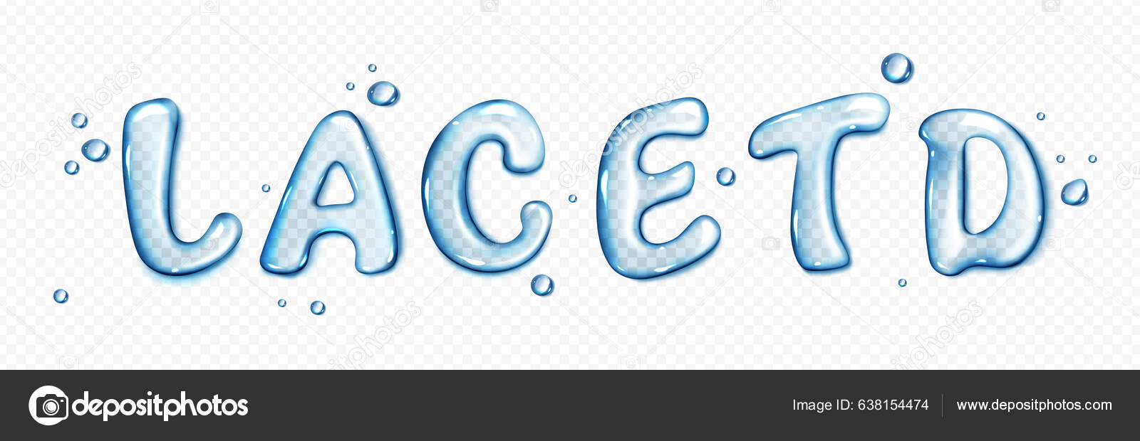 Water Type Font Liquid Letters Set Pure Aqua Splashes Shape Stock ...