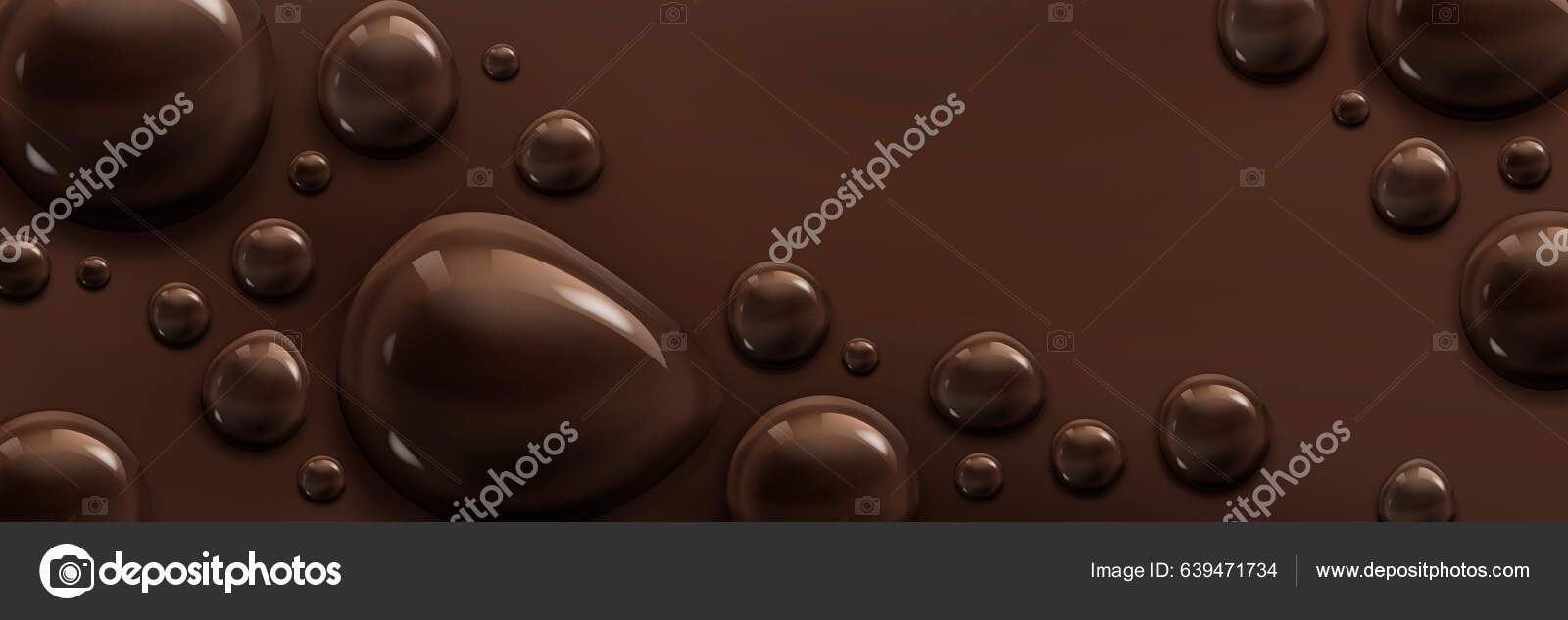 Realistic Liquid Chocolate Background Vector Illustration Smooth Cocoa ...