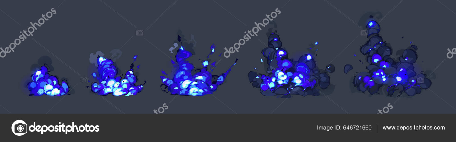 Blue Fireball Sprite
