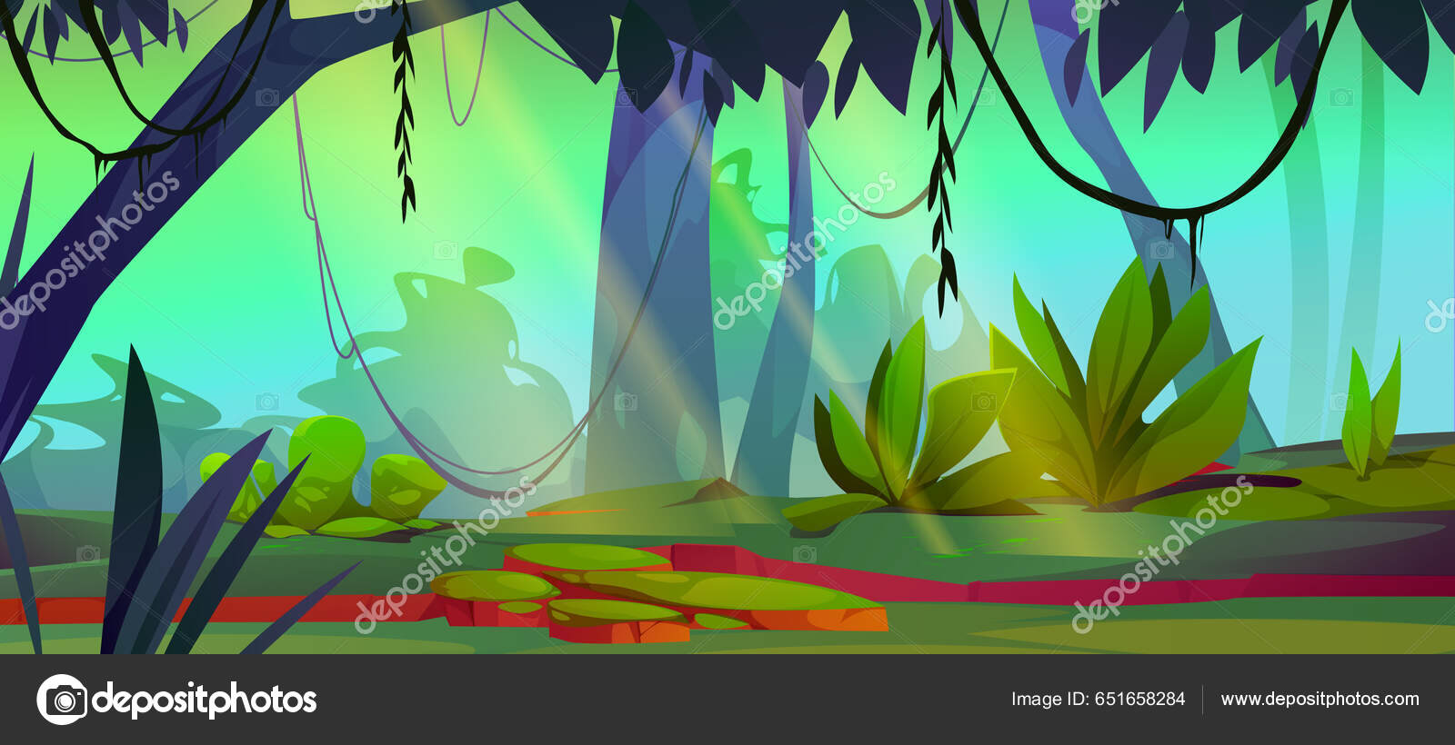 Rainforest Background Cartoon