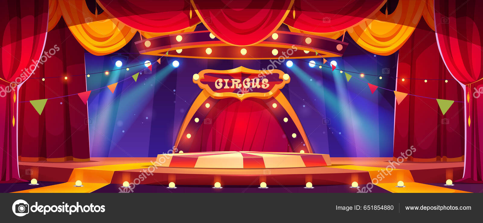 Circus Stage Background