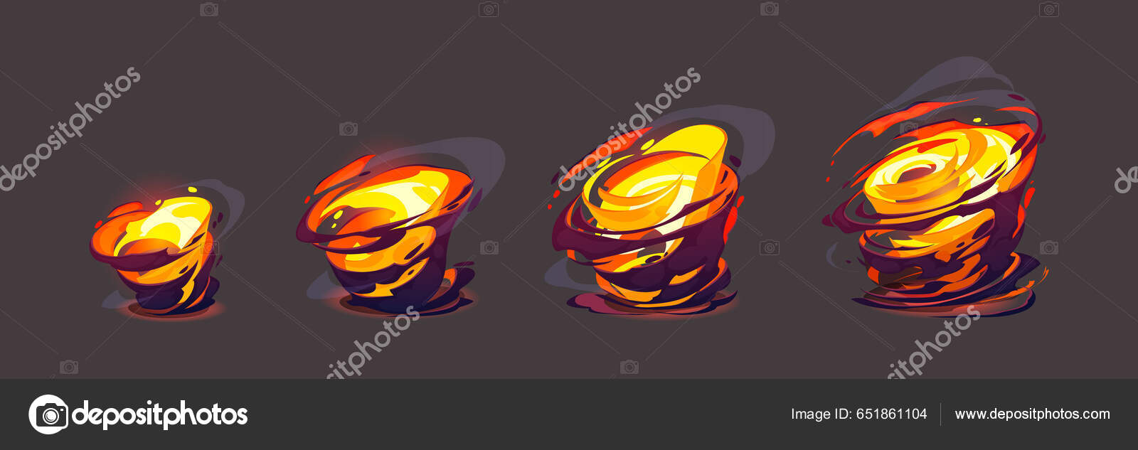 Vfx Tornado Tormenta Sprite Efecto Animación Para Vector Dibujos ...