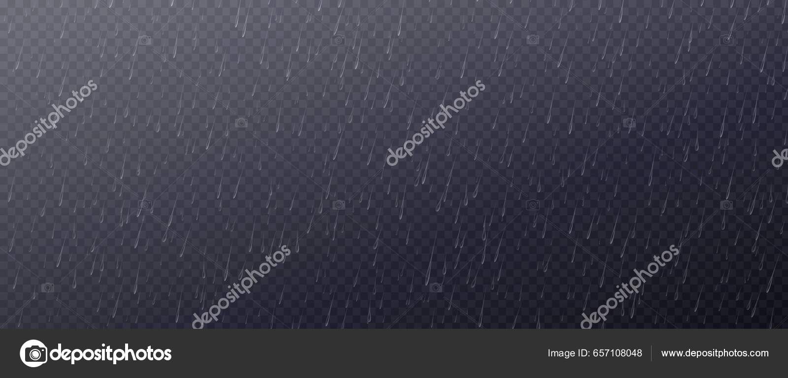 Efek Hujan Vektor Dan Penurunan Cuaca Tekstur Air Terisolasi Pada ...