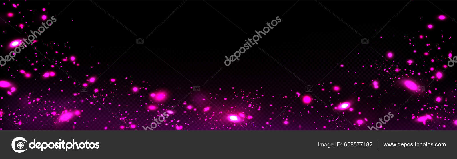 Pink Firefly Light Glow Frame Star Particle Spell Overlay Transparent ...