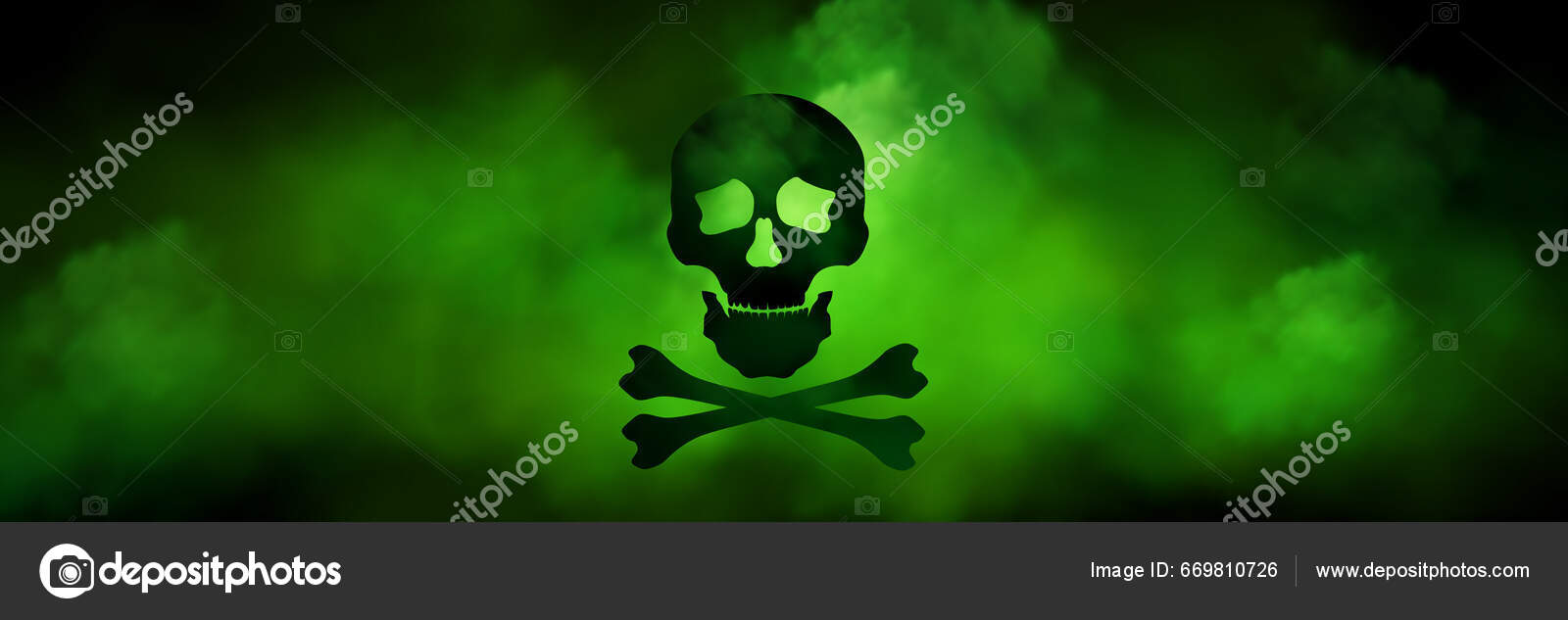 Green Toxic Symbol