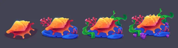 Green Explosion Animation Sprite Sheet Isolated Black Background Vector ...