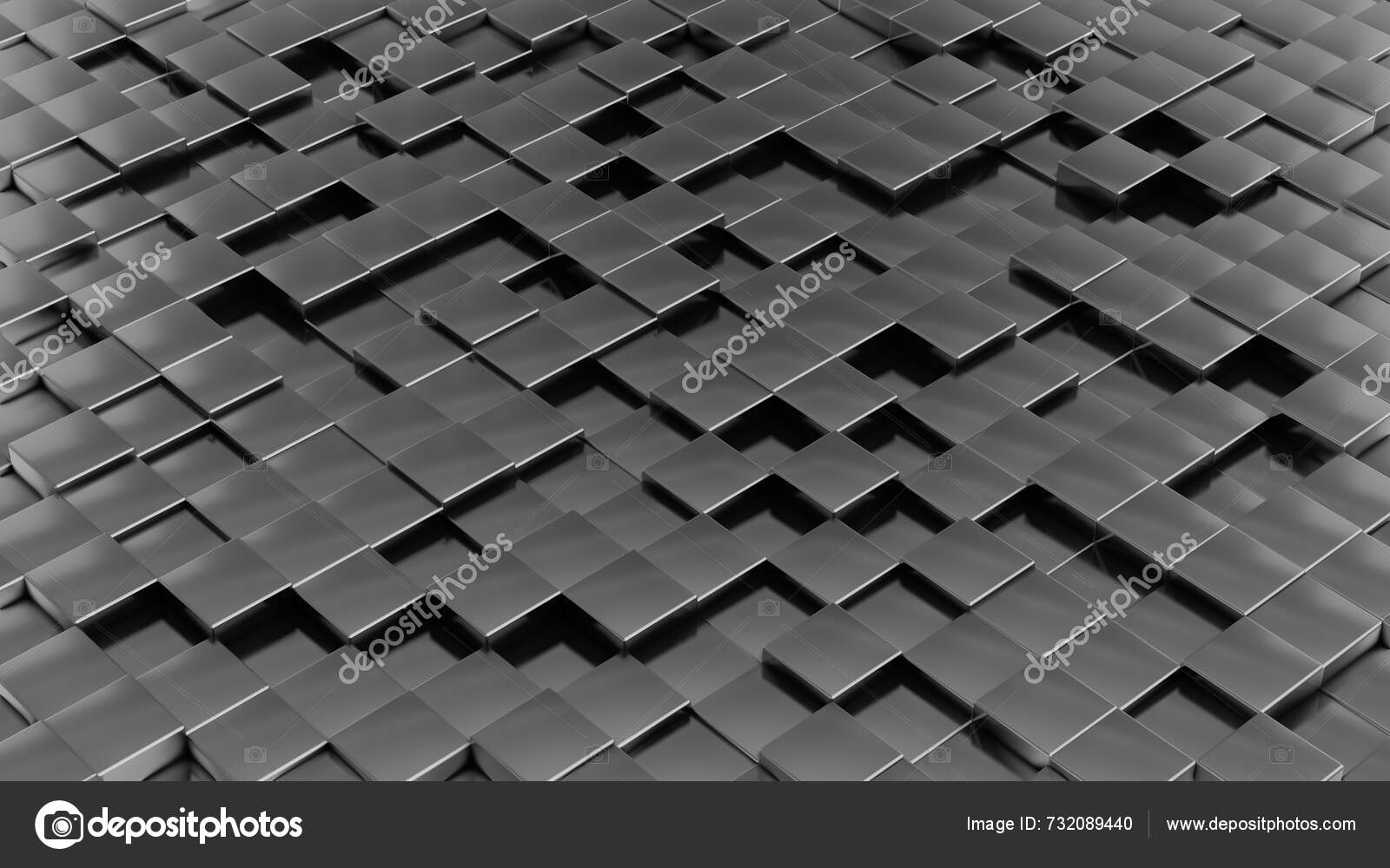 Chrome Gray Metal Box Cubes Corporate Abstract Background Mosaic ...