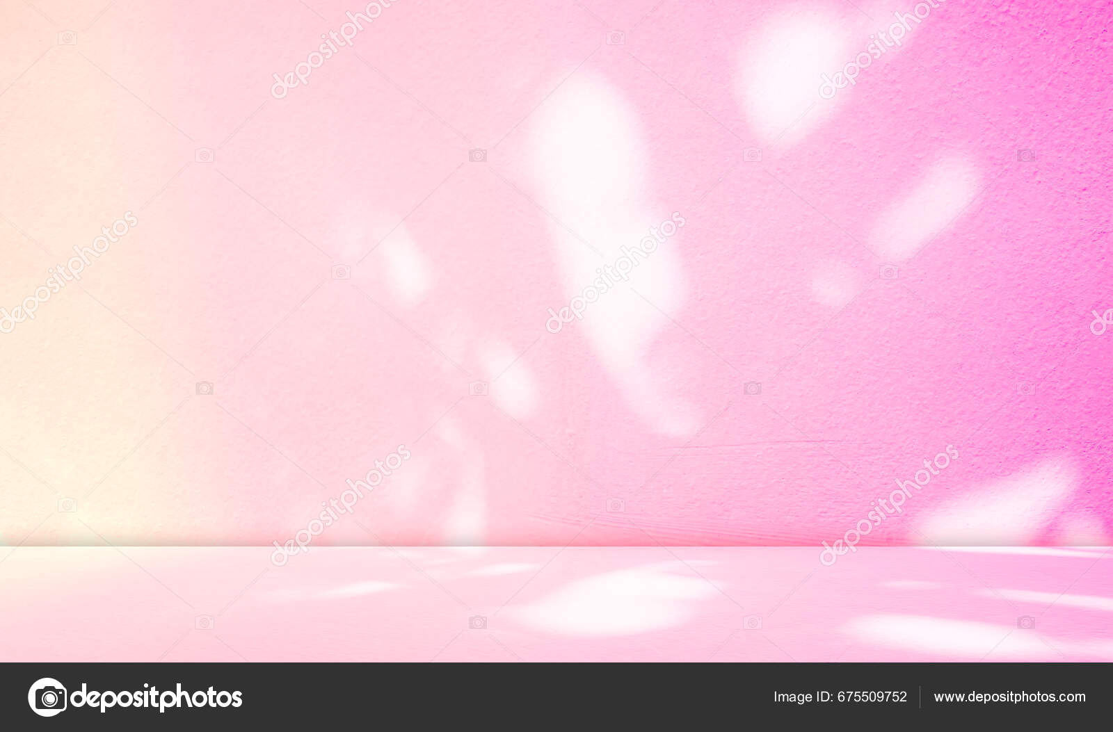 Pink Shadow Studio Background Product Wall Gradient Color Pastel Room ...