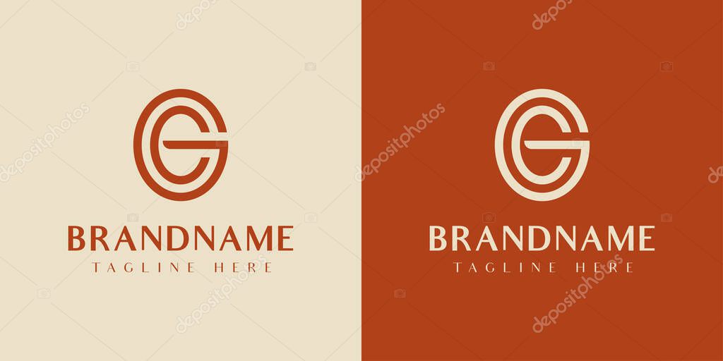 Letra GC o CG Oval Logo, adecuado para cualquier negocio con iniciales ...