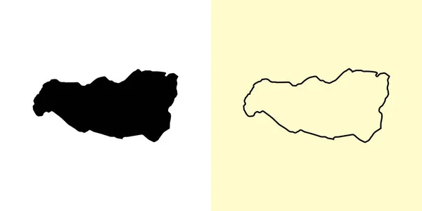 Mapa de Encamp, Andorra, Europa. Diseños de mapas rellenos y ...