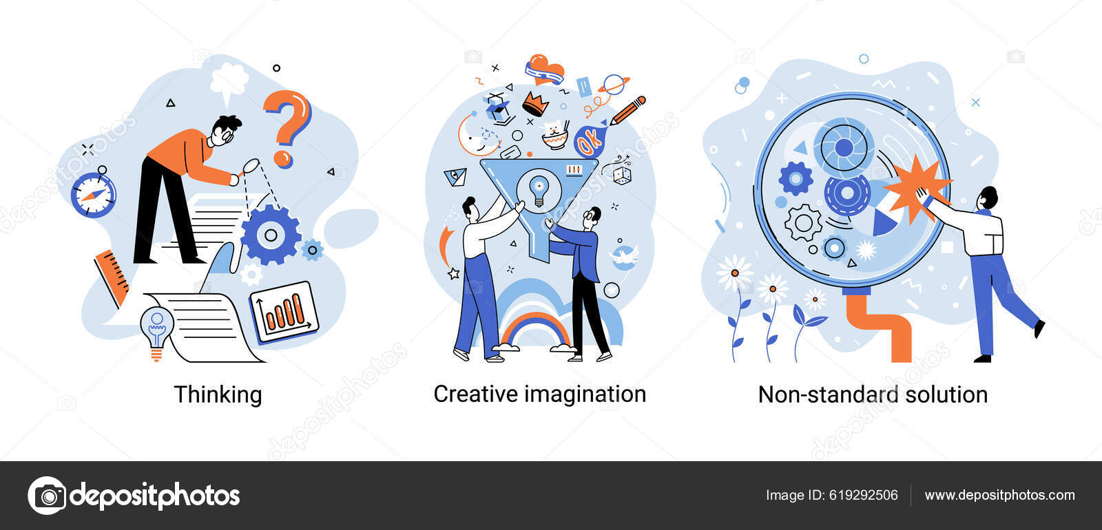 Creative Thinking People Different Mental Mindset Types Model Creative ...