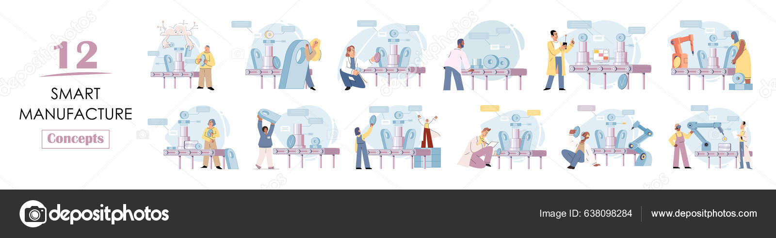 Smart Manufacture Automation Development Metaphor Innovative Smart ...