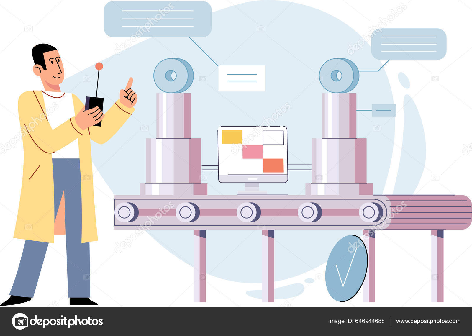 Smart Manufacture Automation Development Metaphor Innovative Smart ...
