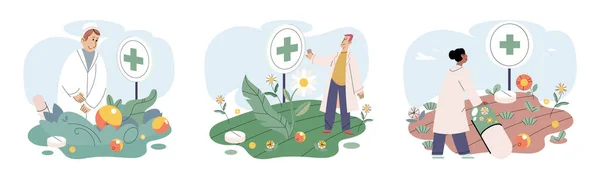 Homeopathy Herbal Remedies Set Medical Research Laboratory Diagnostics ...