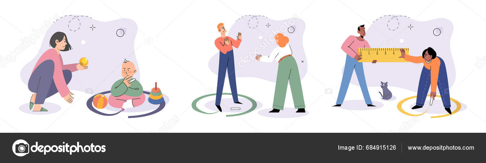 Boundary Vector Illustration Concept Personal Space Encompasses Both ...