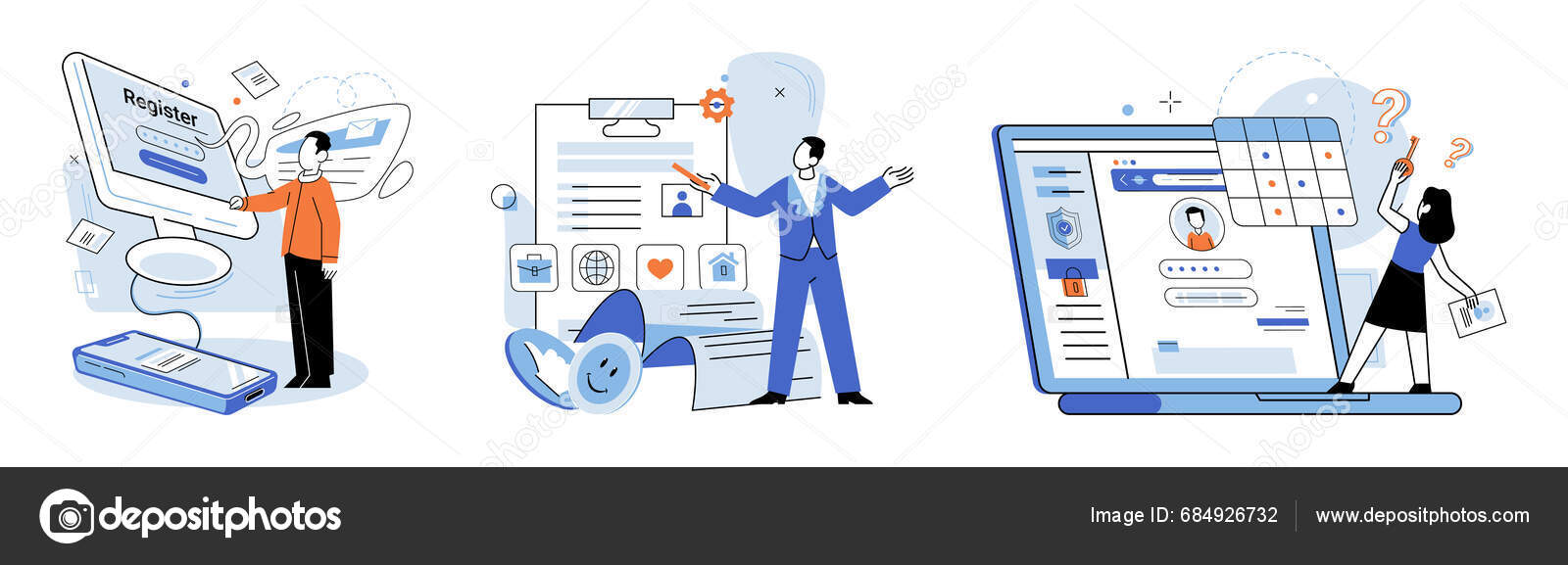 Authentication Vector Illustration Users Must Authenticate Themselves ...