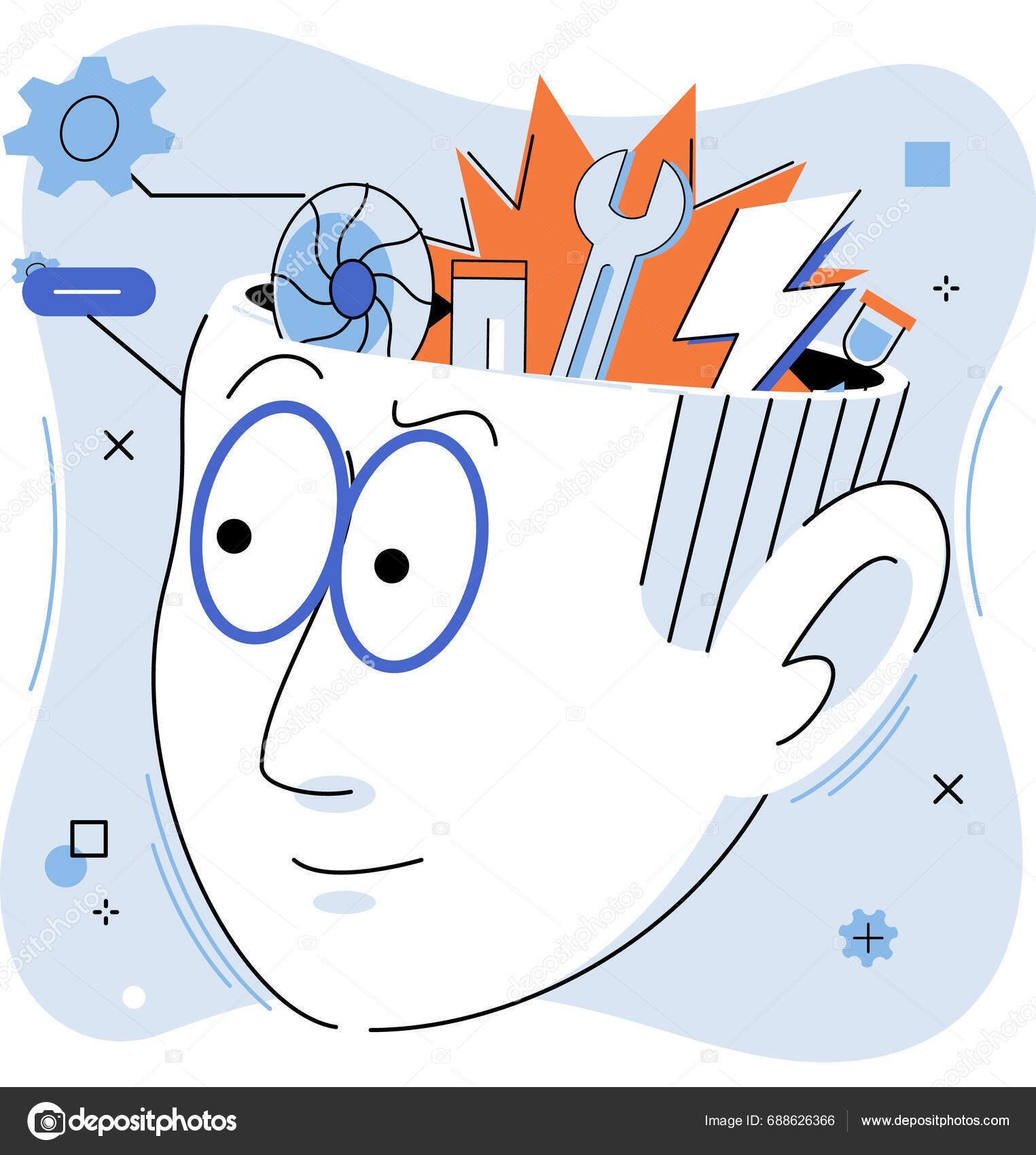 Critical Thinking Vector Illustration Applying Strategic Approach ...