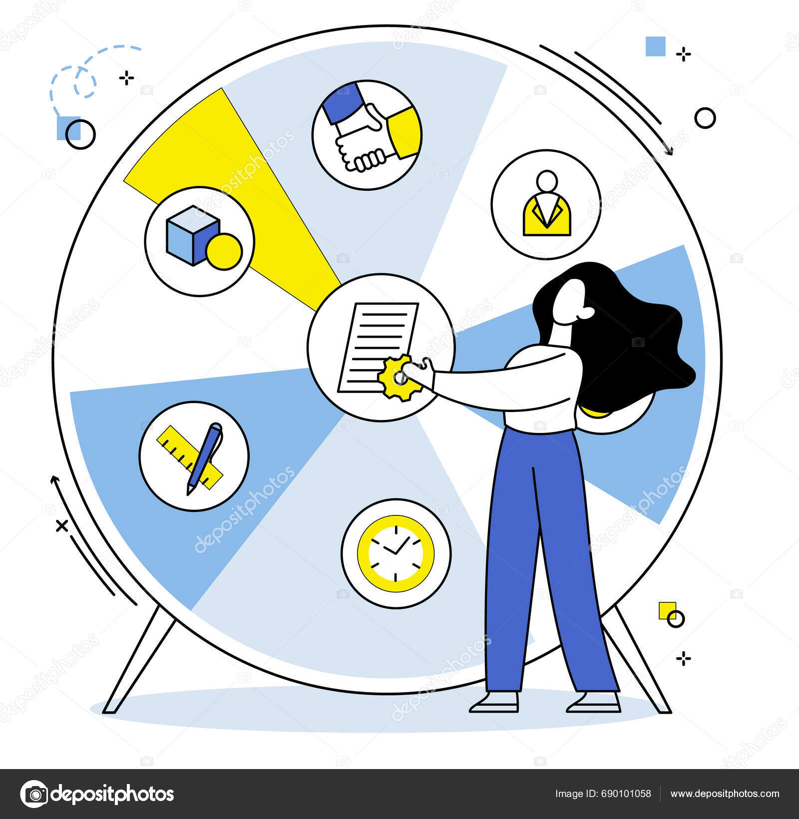 Business Routine Vector Illustration World Business Routines Shape Our ...