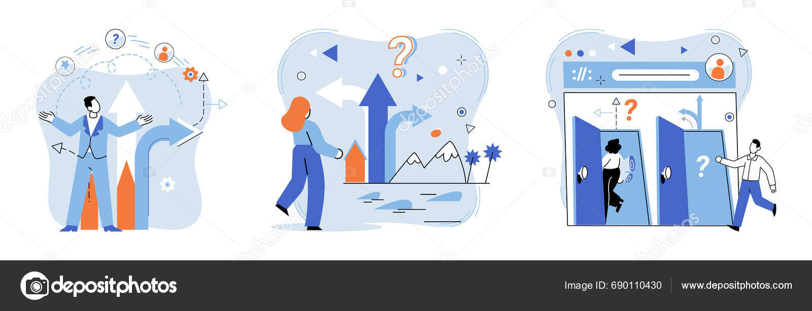 Business Solution Vector Illustration Business Solution Metaphor ...