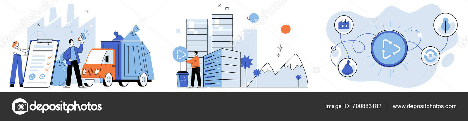 Pembuangan Limbah Vektor Ilustrasi Pengelolaan Limbah Berbahaya Sangat ...