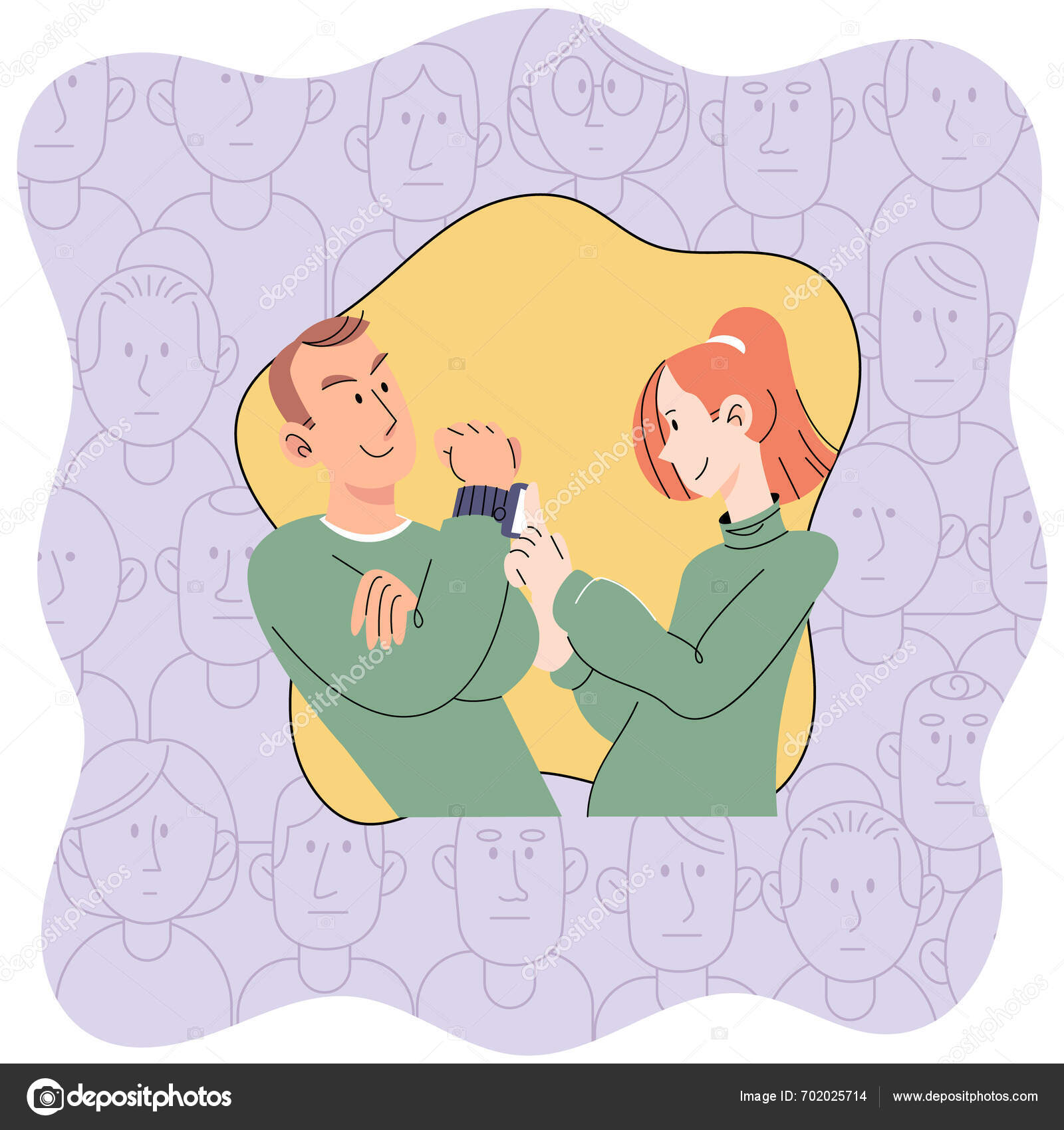 Ilustração Vetor Relação Social Construir Parcerias Promove Crescimento ...