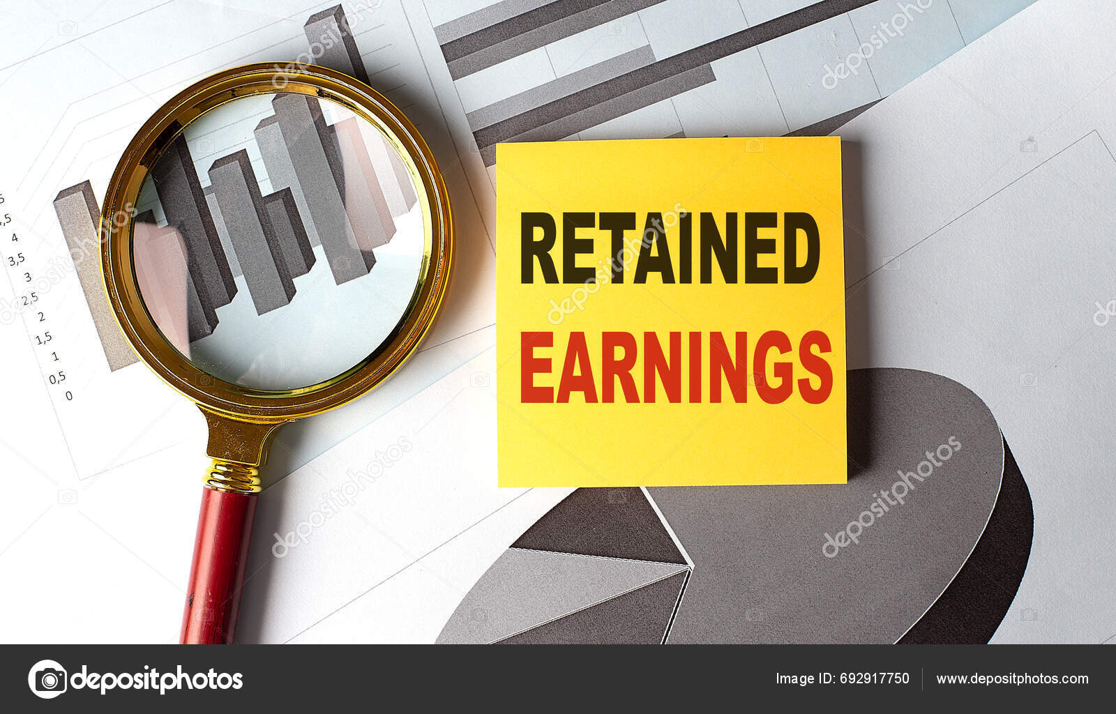Retained Earnings Text Sticky Chart Business Stock Photo by ©Irina ...