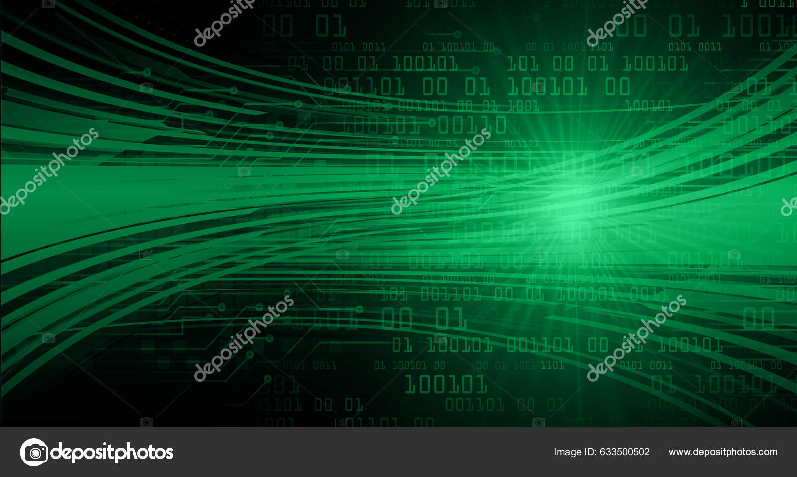 Cyber Circuit Future Technology Concept Background Stock Vector by ...