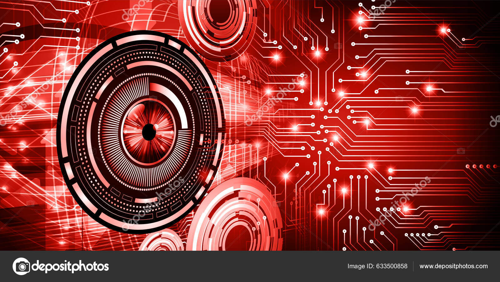 Cyber Circuit Future Technology Concept Background Stock Vector by ...