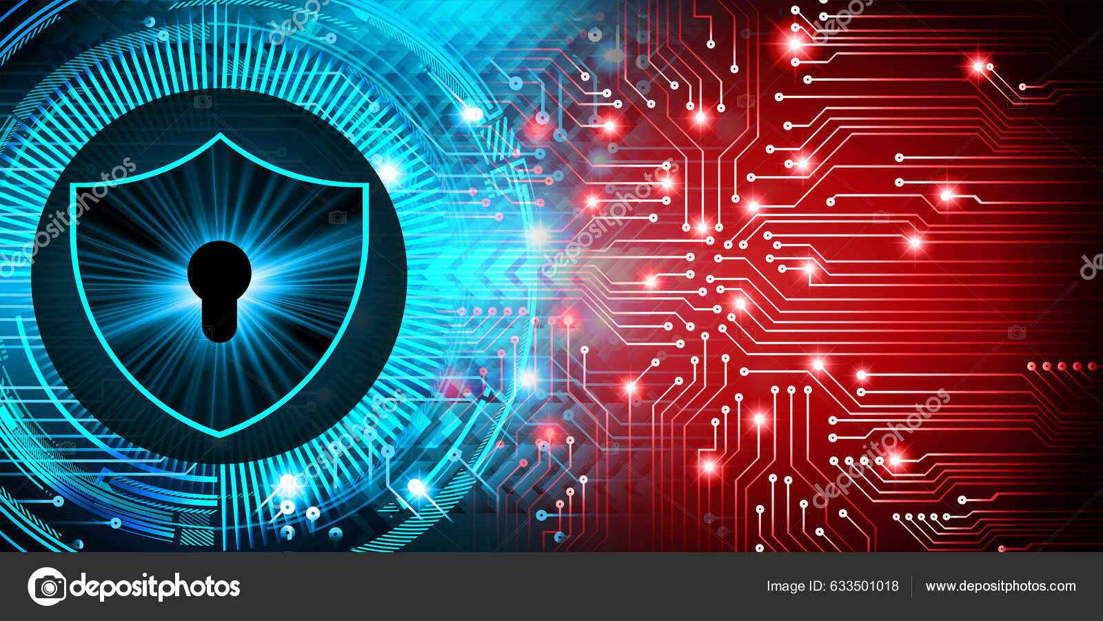 Cyber Circuit Future Technology Concept Background Stock Vector by ...