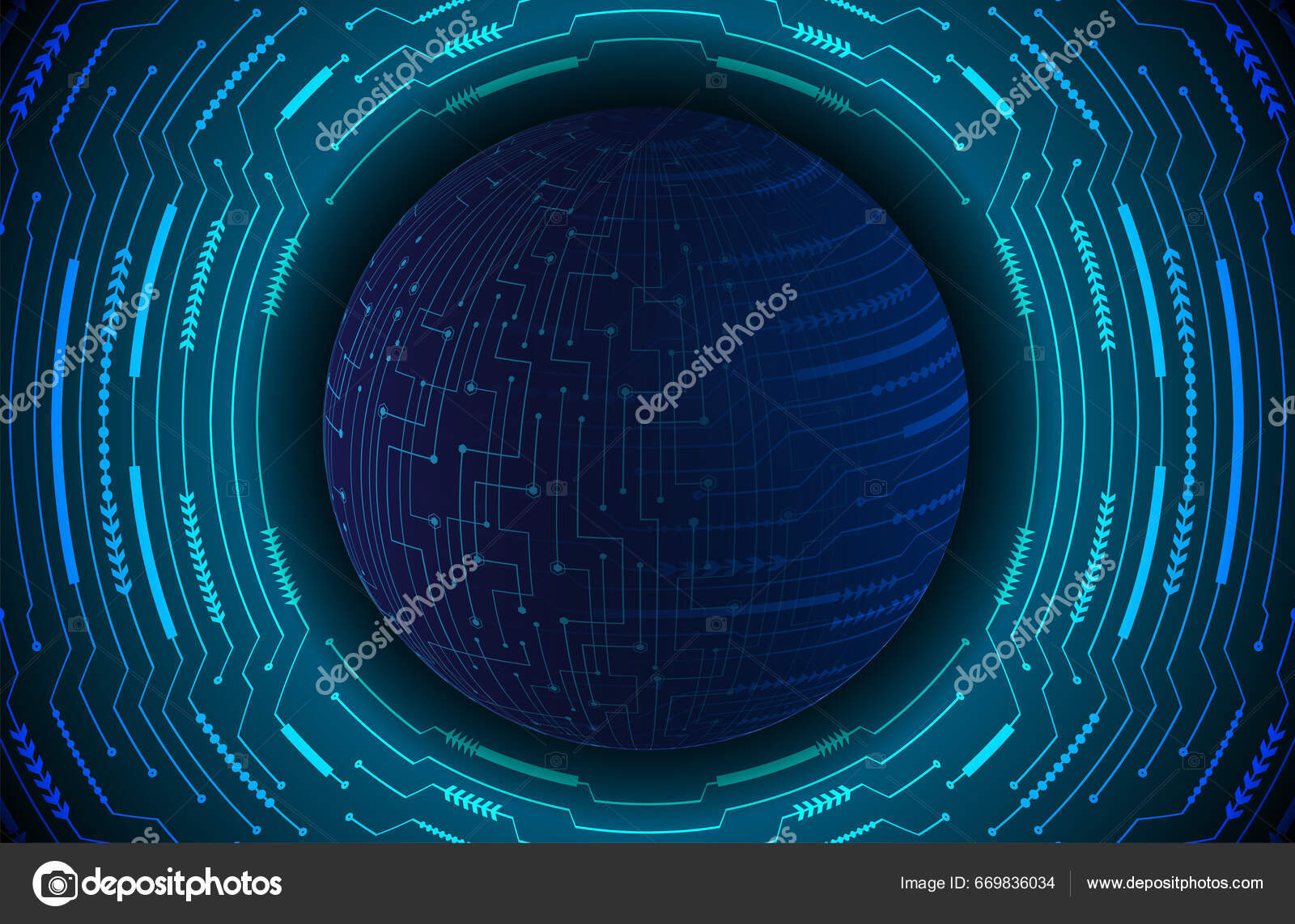 Abstract Blue Sphere Background Stock Vector by ©titima157@gmail.com ...