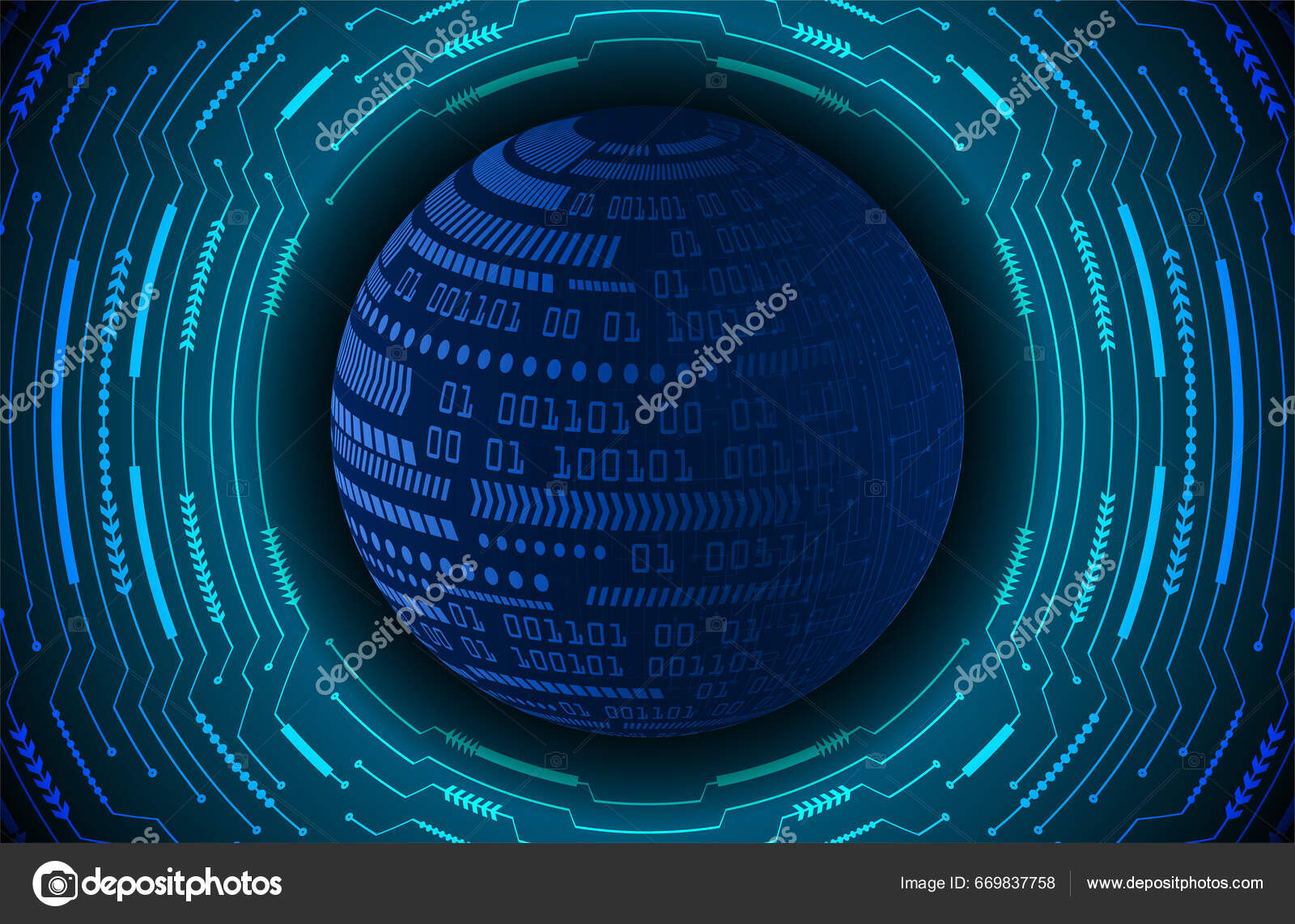 Abstract Futuristic Background Binary Code Stock Vector by ©titima157 ...