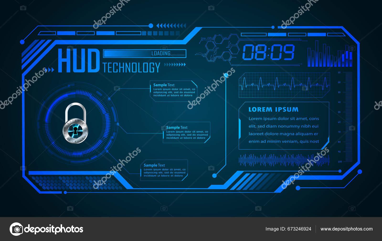 Cyber Circuit Future Technology Concept Background Stock Vector by ...