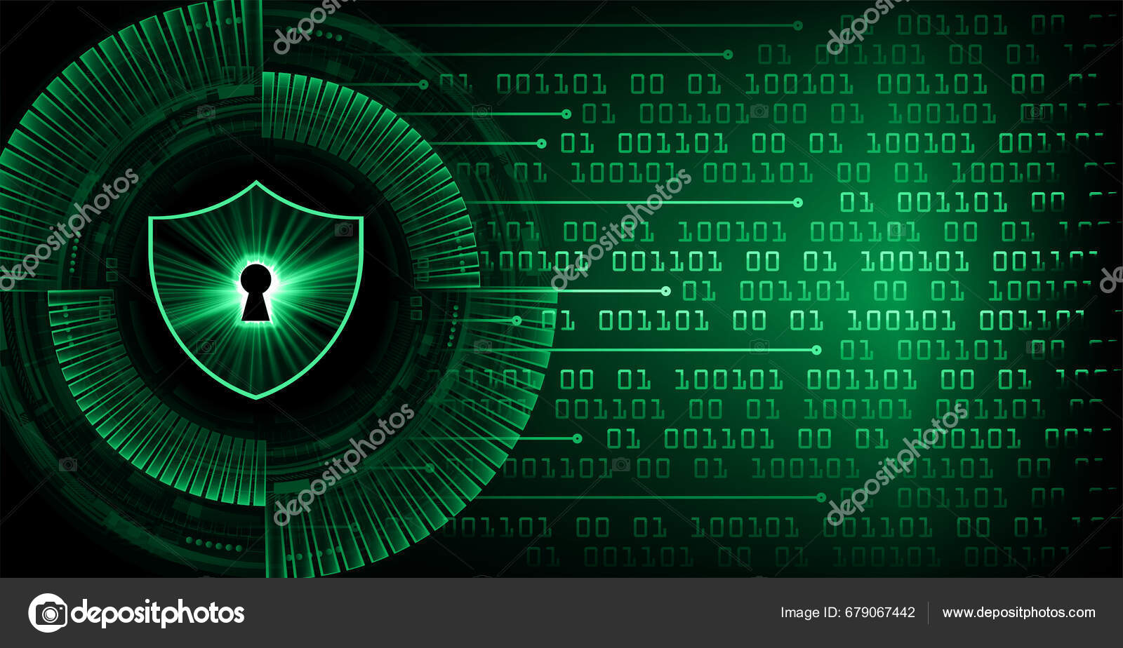 Cyber Security Future Technology Concept Background Stock Vector by ...