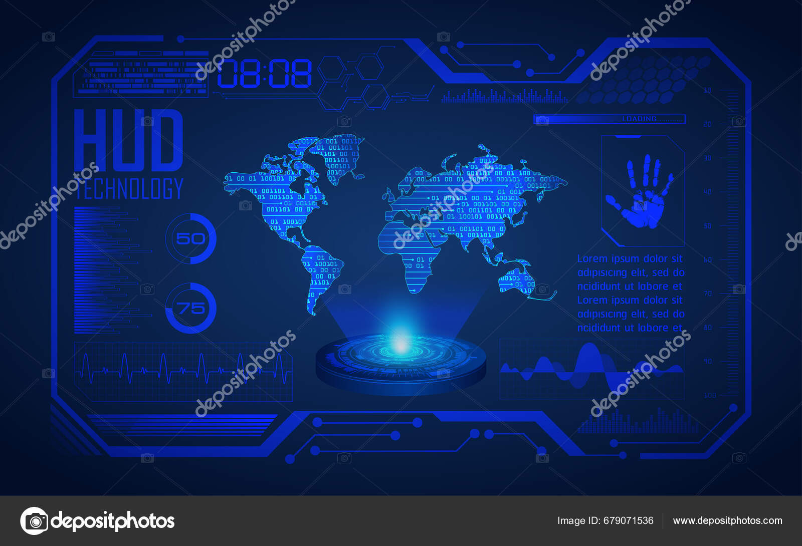Cyber Security Future Technology Concept Background Stock Vector by ...