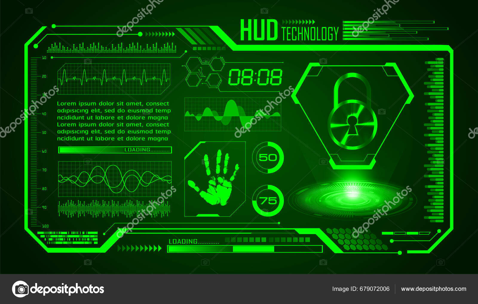 Hud User Interface Vector Illustration Stock Vector by ©titima157@gmail ...