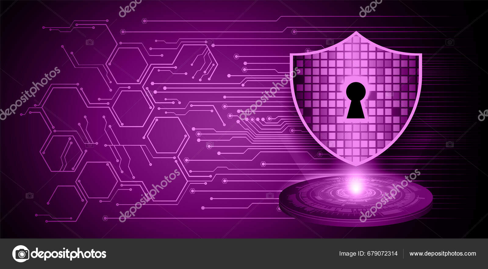 Cyber Security Concept Shield Key Stock Vector by ©titima157@gmail.com ...