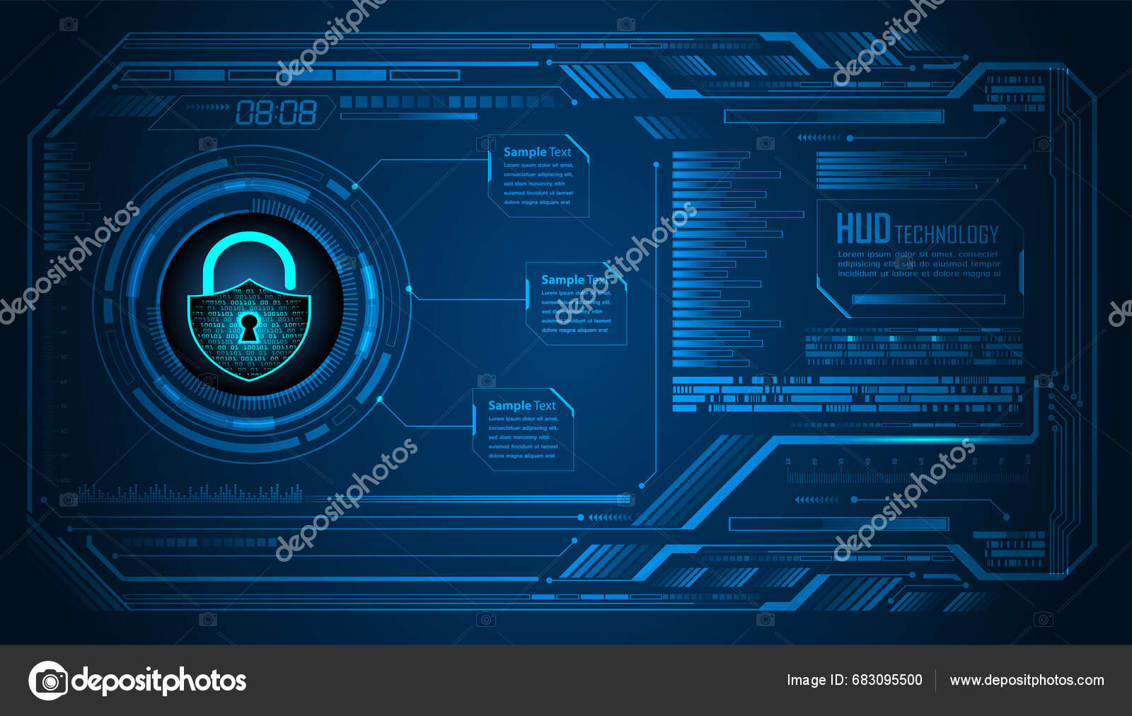Cyber Security Data Background Technology Protection Privacy Concept ...