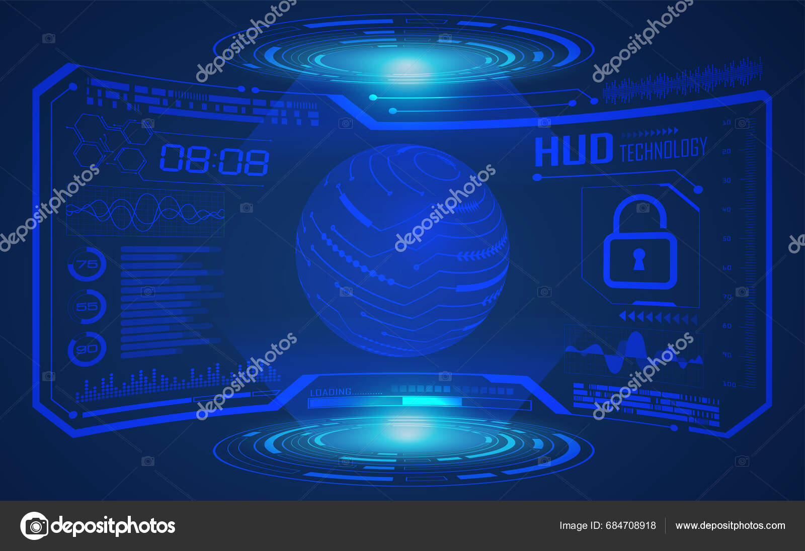 Cyber Security Concept Background Vector Illustration Stock Vector by ...