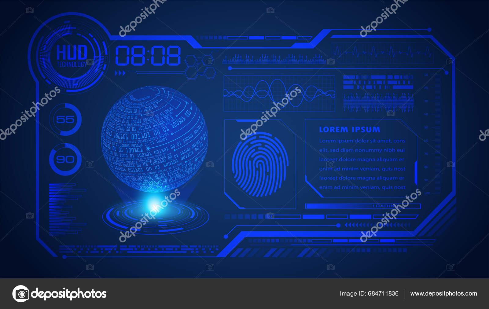 Cyber Security Future Technology Concept Background Stock Vector by ...