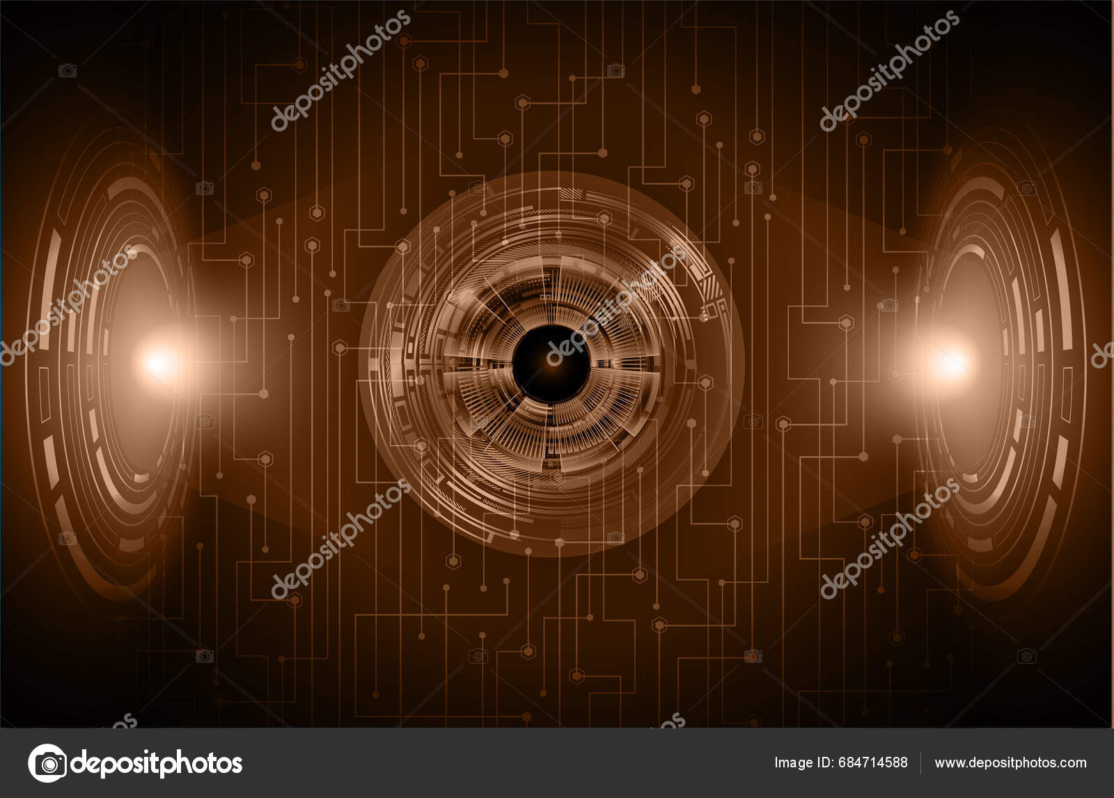 Digital Cyber Technology Concept Background Stock Vector by ©titima157 ...